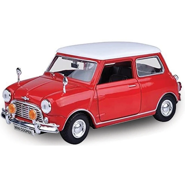 Vintage Mini Cooper 1:18 Scale Diecast Model Car - Grace Model
