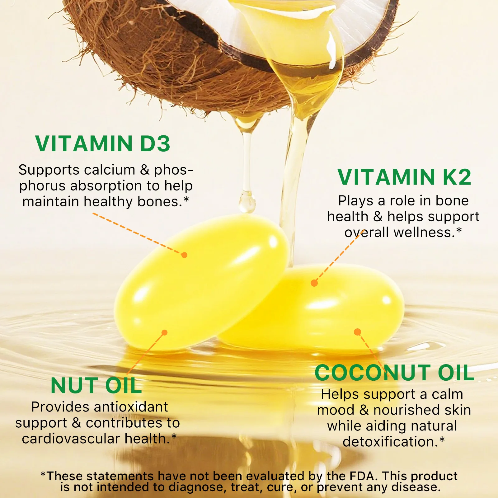 Wholesale Private Label Vitamin D3 K2 Softgel Capsules