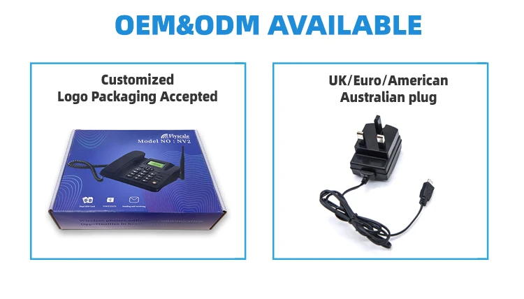 2 Sim Gsm Cordless Telephone Wireless Land Line Telephone Fixed ...