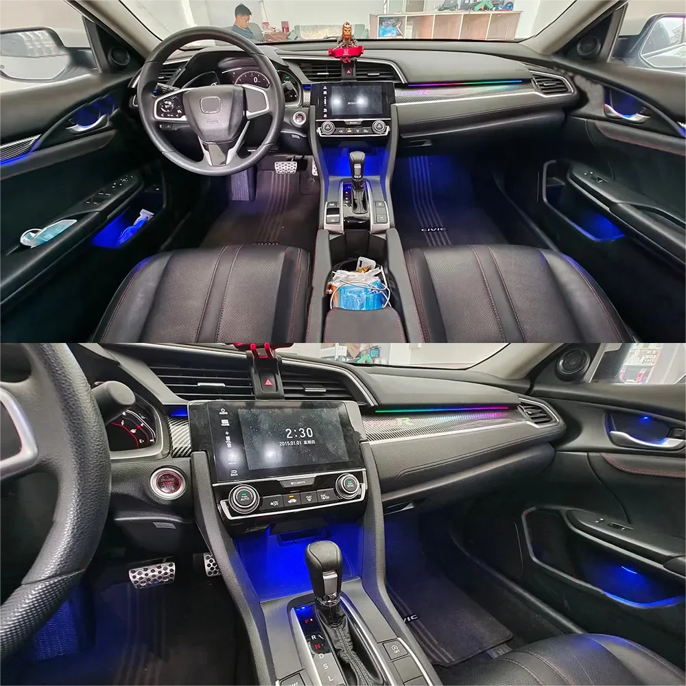 64-color Led Ambient Light For Toyota Corolla 2019-2022 Door Trim Neon ...