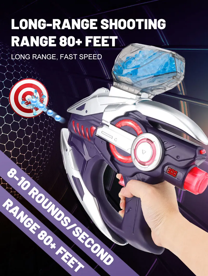 Zhorya Wholesale Toy Space Gun Electric Water Bomb Light Up Toys Led ...