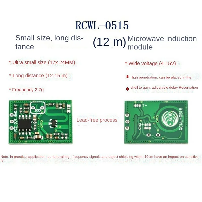 Rcwl-0515 Microwave Radar Induction Switch Module Human Body Induction ...