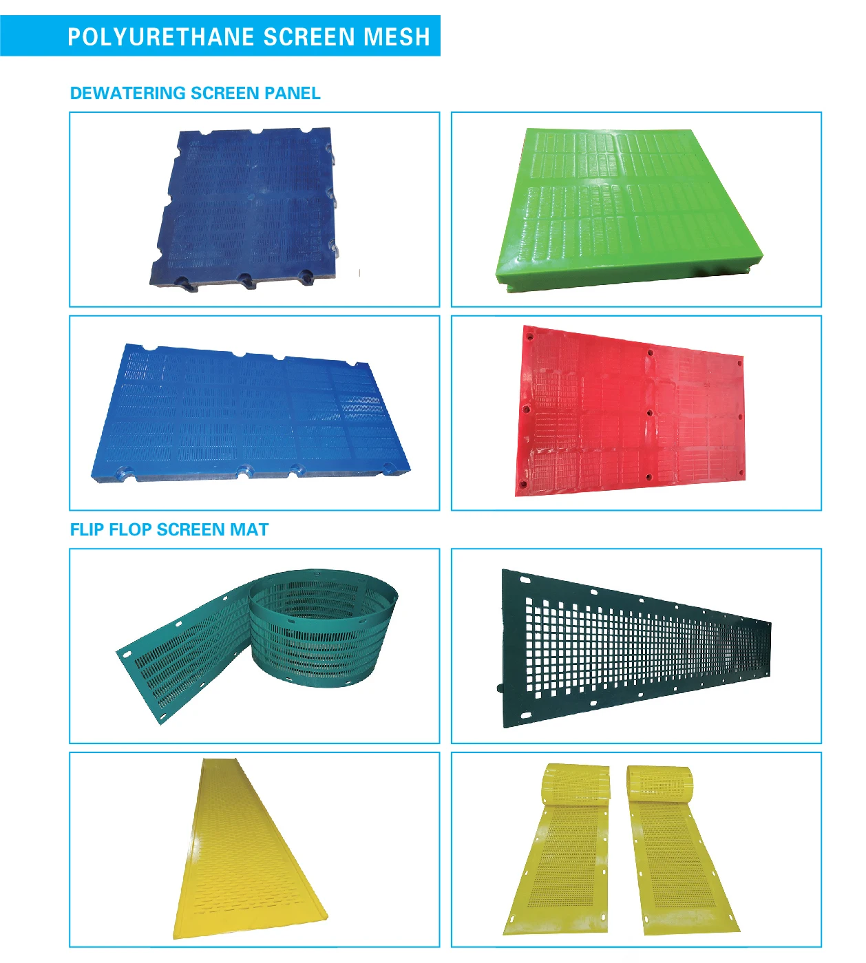 PU Polyurethane Modules - Dewatering Screen Panels for Vibrating Systems