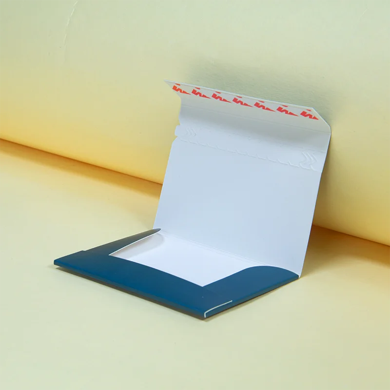 Custom Logo Print Vip Credit Membership Gift Card Packaging Envelope Box With Peel Off Tear ...