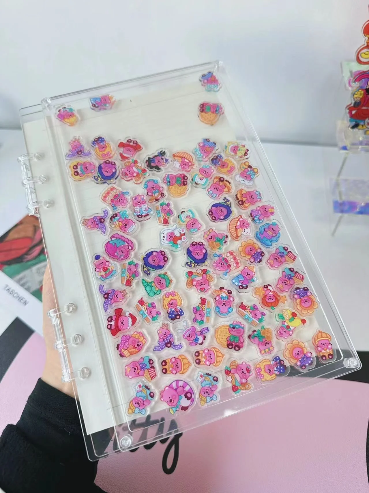 Custom Quicksand Transparent A7 Notebook - DIY Acrylic