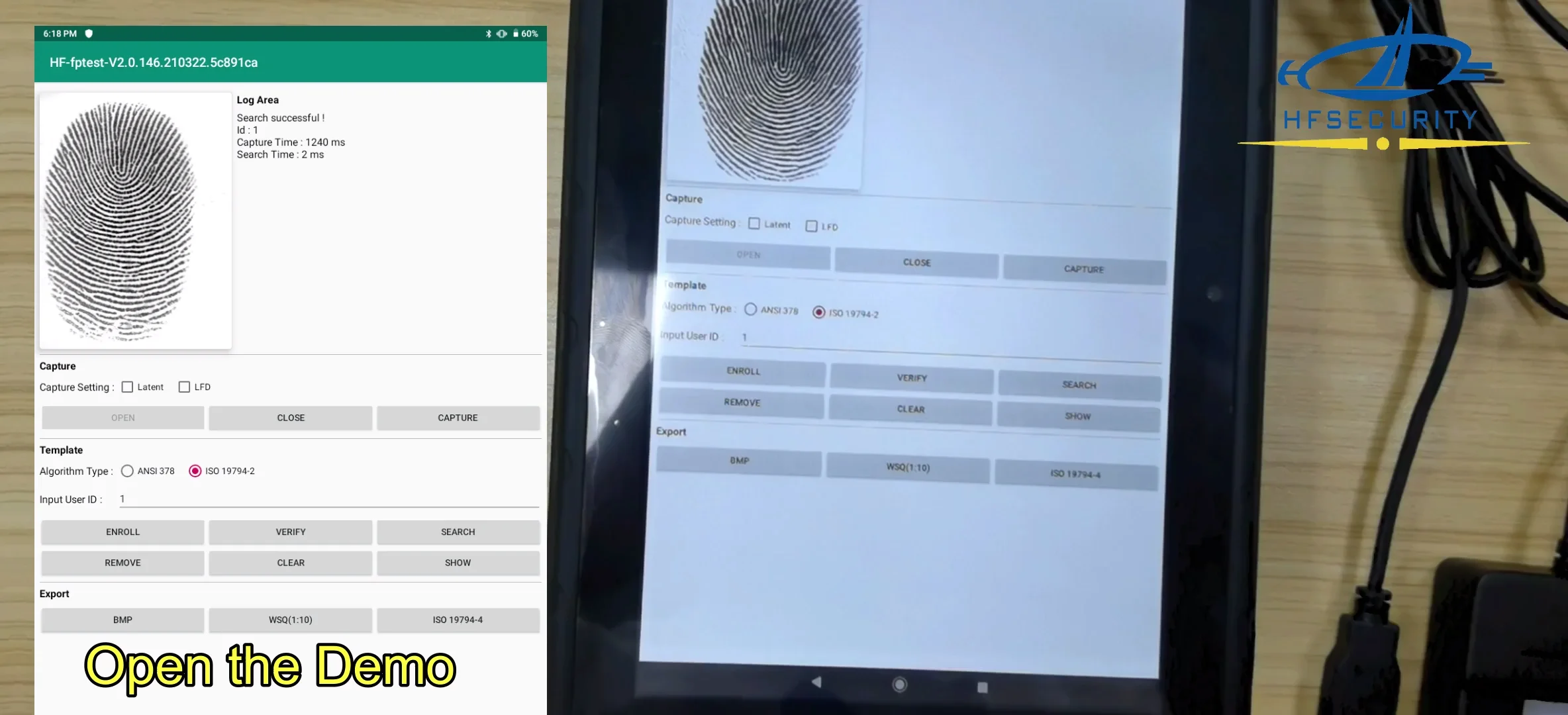 Hfsecurity Os1000 Blt Usb Free Sdk Android Portable Cheap Price Waterproof Biometric Fingerprint ...
