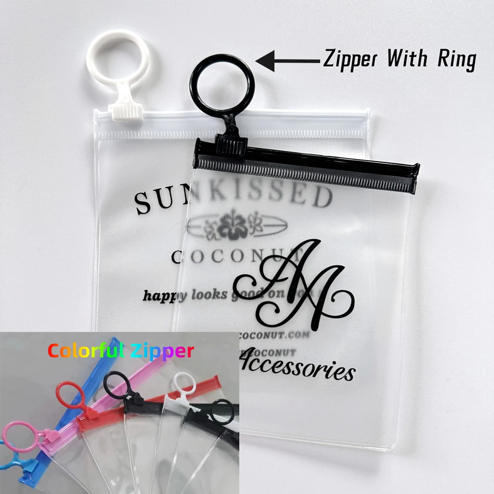Small Zipper Pvc Bag Custom Logo Plastic Ziplock Jewelry Pouch ...