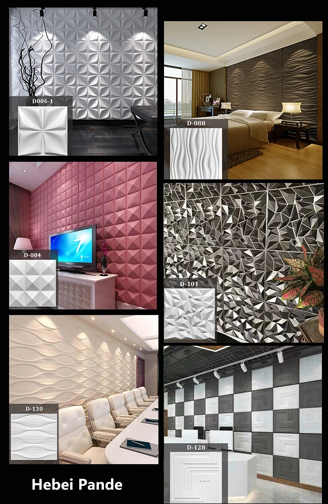 Paneles decorativos de pvc con diseño de diamante para decoración de ...