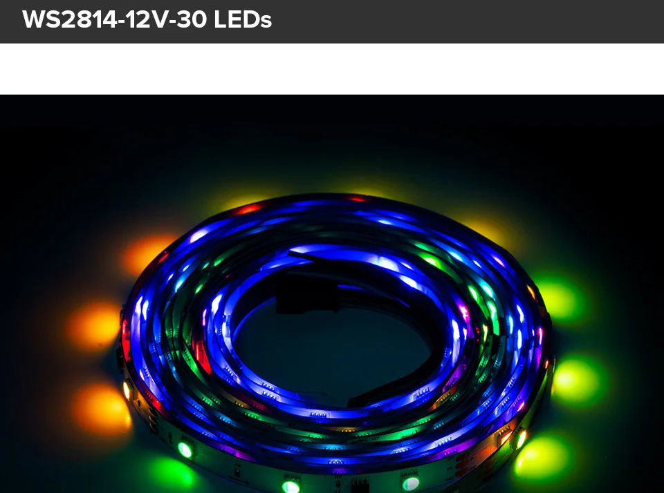 BTF-LIGHTING WS2814 Addressable RGBW Pixel Strip LED – 12V/24V RGBWW ...