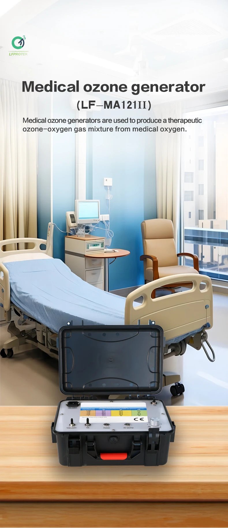 New Launch 1-107ug/ml Ozone IV Injection Ozone Therapy Machine for Clinic