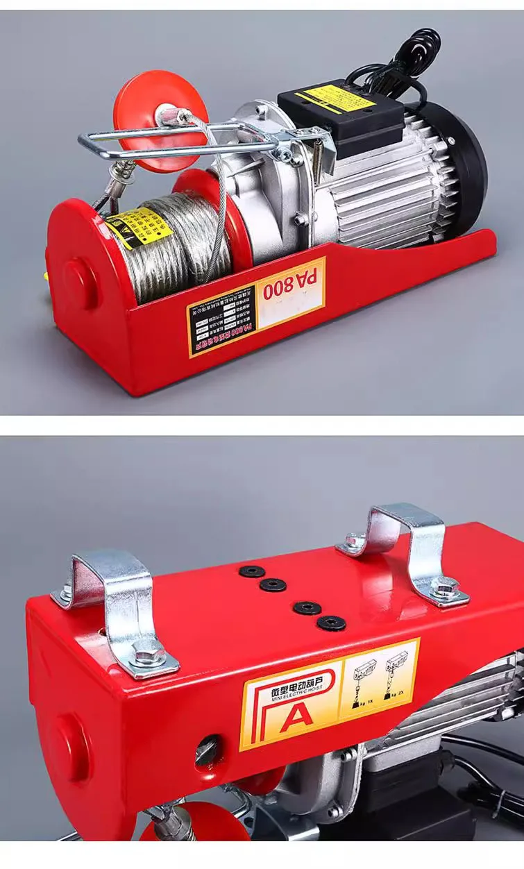 Small Mini Lifing Hoist 220v Construction Hoist 12m 20m Wire Rope ...