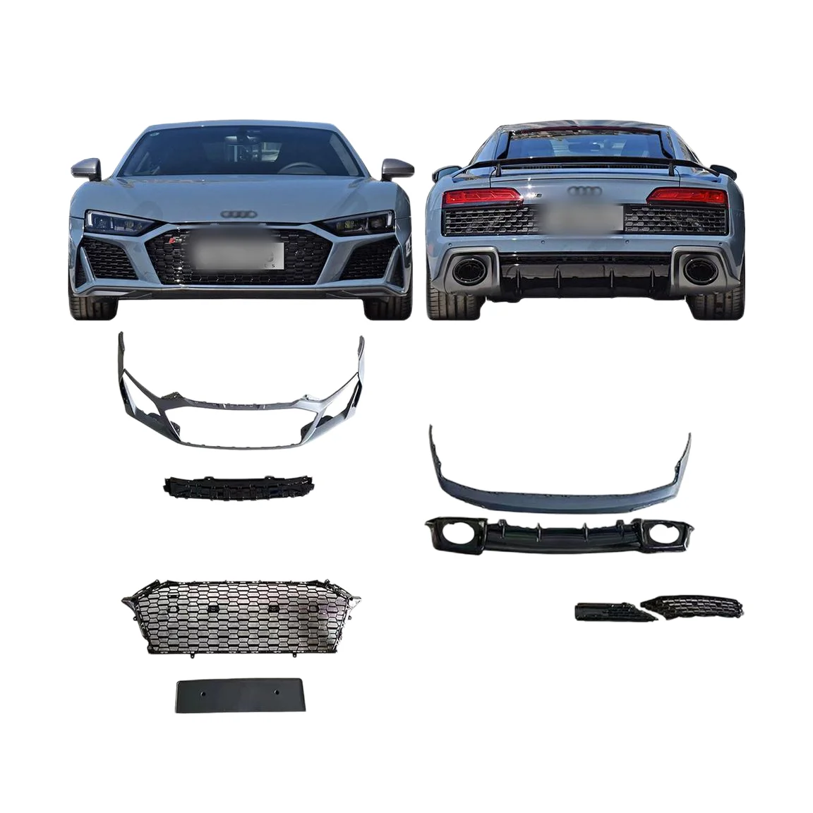 Car Bumpers For Audi R8 2016 2017 2018 2019 2020 2021 Facelift New R8 ...