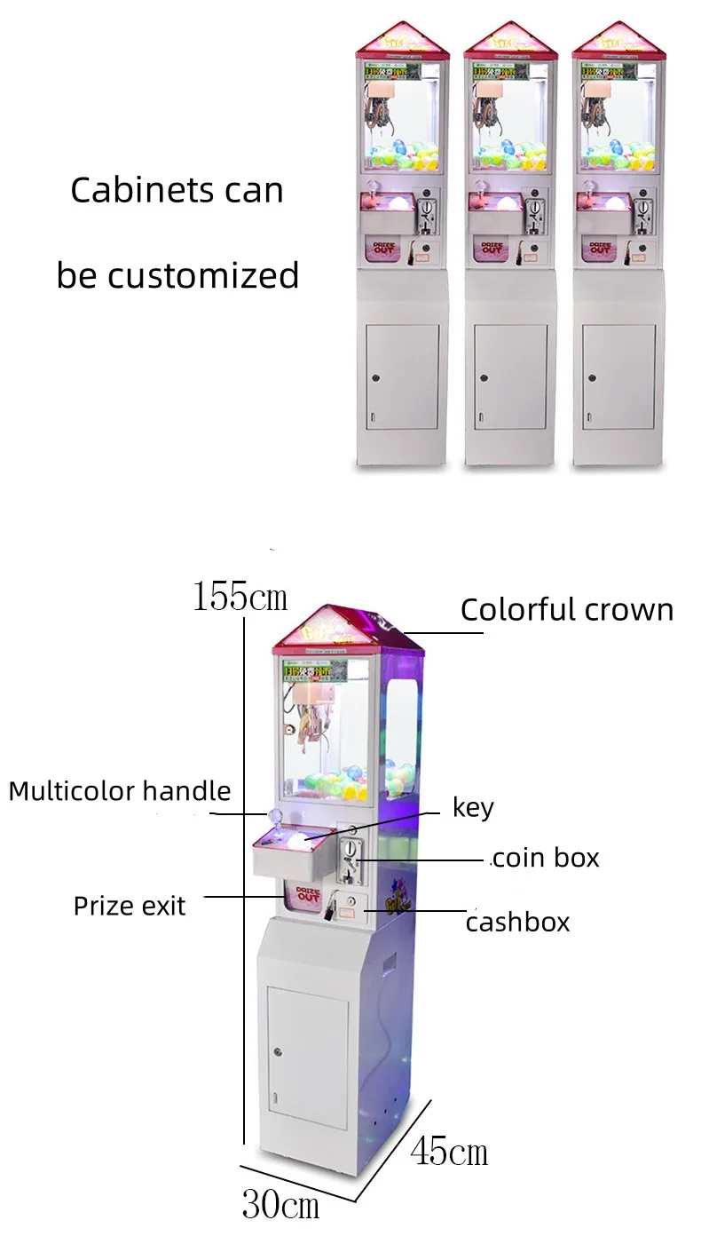 Mini Claw Machine Plush Mini Claw Crane Machine Mini Claw Machine With ...