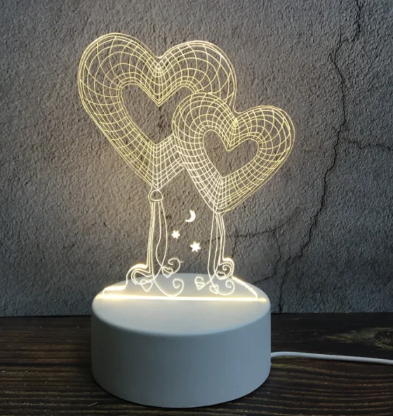 Vofull 3d Night Light Lamp Base For Acrylic Night Light Base Led 3d Led ...
