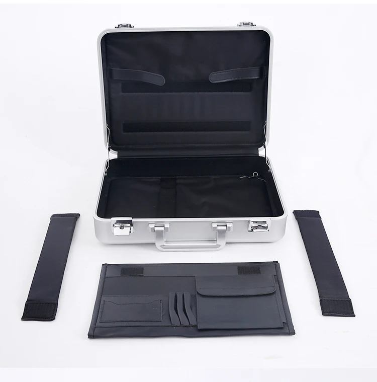 Luxury Black Hard Shell Aluminum Hard Case Aluminum Briefcase Hard Case ...