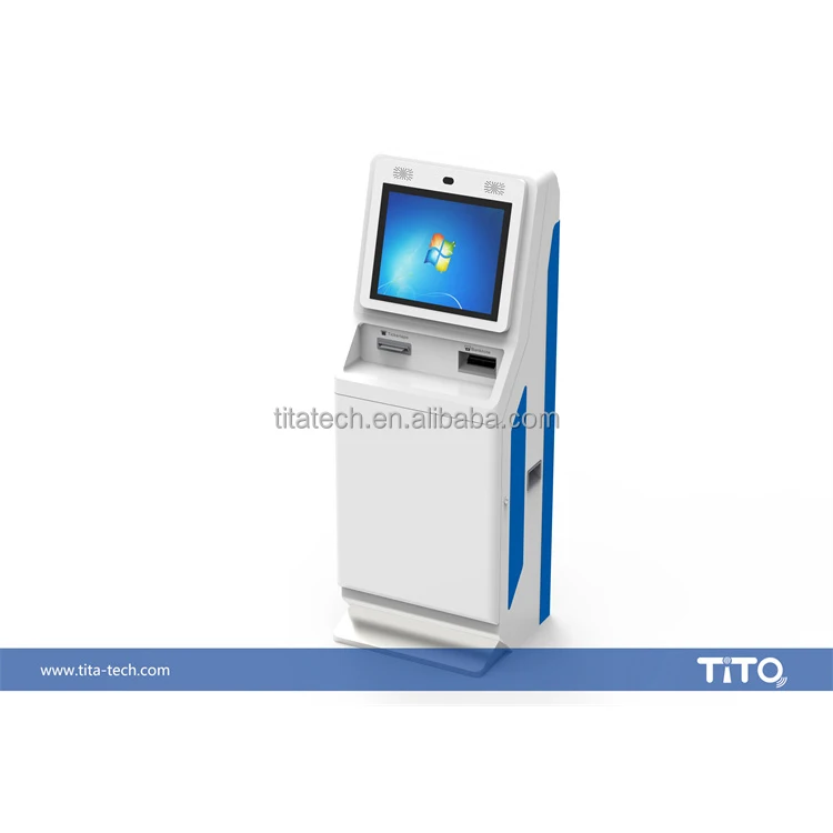 Self Bill Banknote Cheque Money Cash Deposit Machine Self Service Touch ...