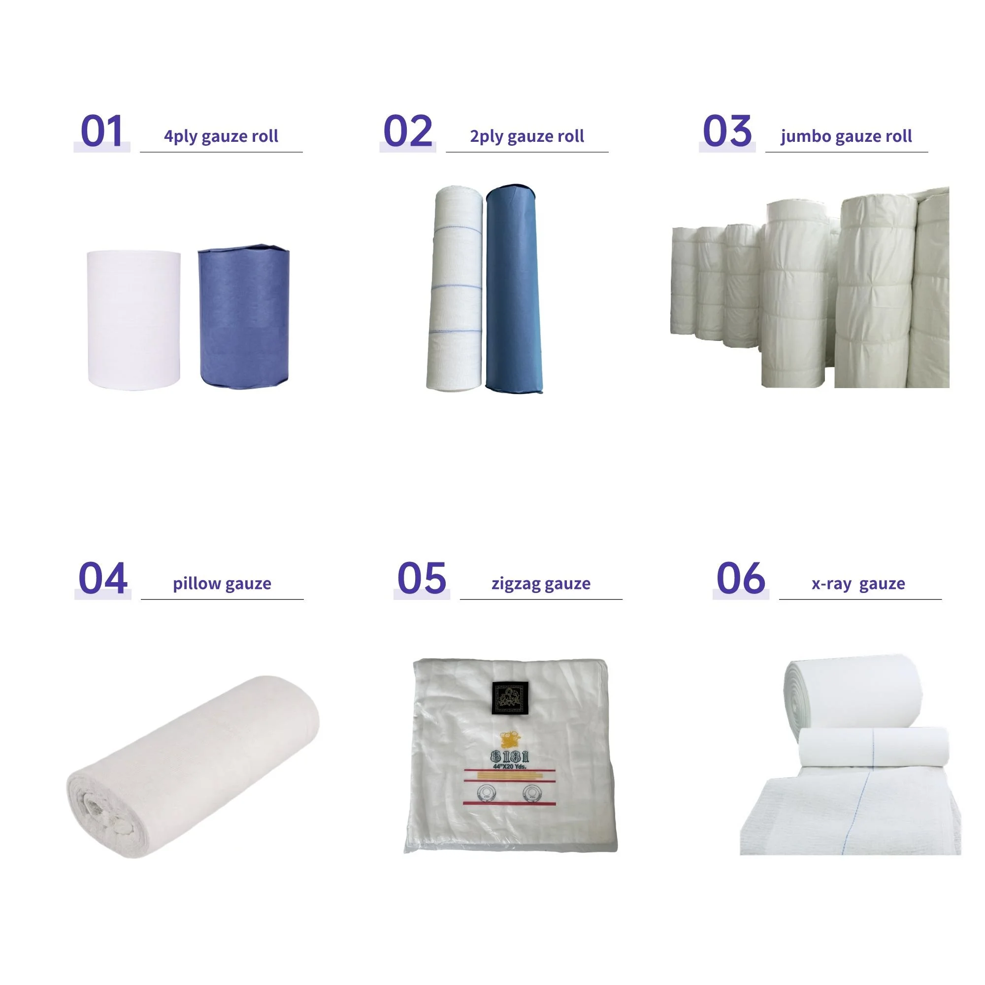 Bleached Absorbent Cotton Medical Gauze Roll - Buy Gauze Roll,Medical ...