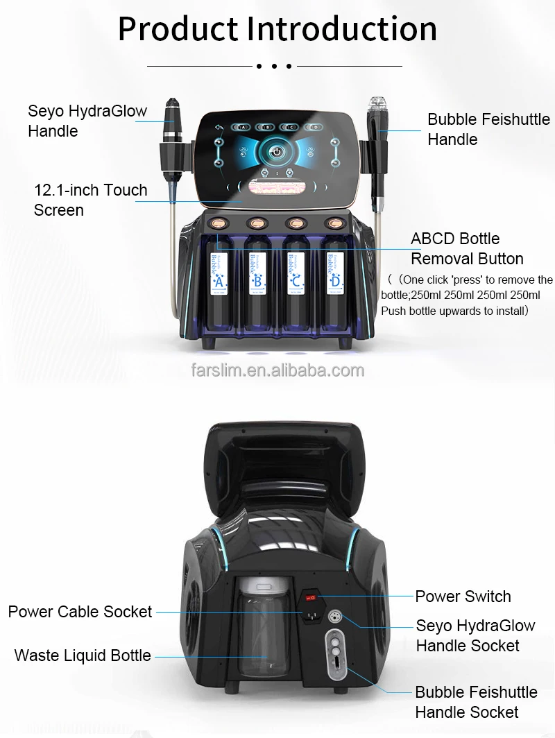 2025 New Arrival 360 Vortex H2o2 Deep Clear Hydrate Cleaning Machine Hydro Dermabrasion Face ...