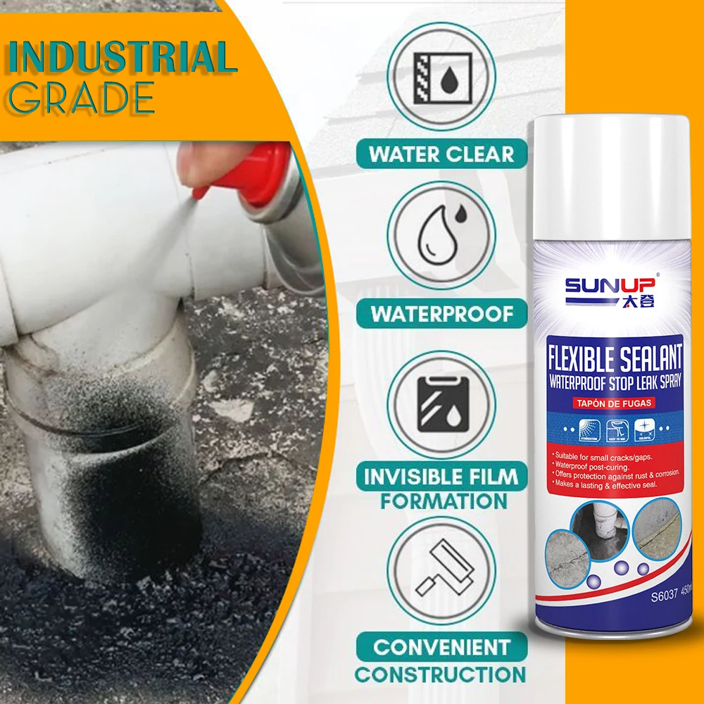 Home Building Aerosol Anti Leaking Sealant Spray Leak Repair Water Stop ...