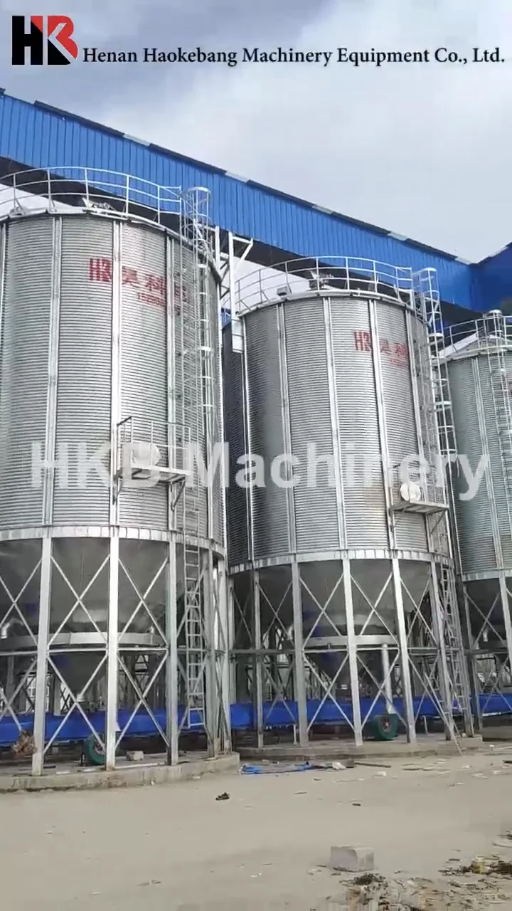 100t 5000t Grain Storage Silos 1500 Ton Metal Silo Price Steel Grain ...