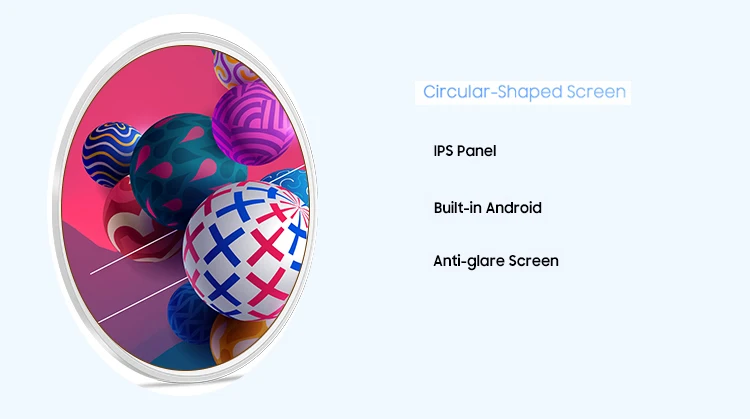 23.6 Inch HD Round Monitor - Ideal for Advertising & Display