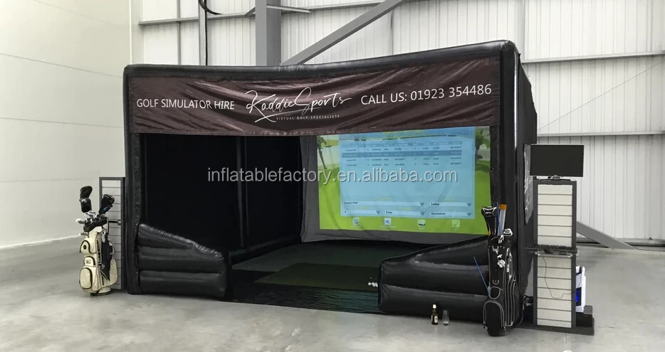 Luxury Golf Club Simulator Tent Airtight Outdoor Inflatable Golf ...