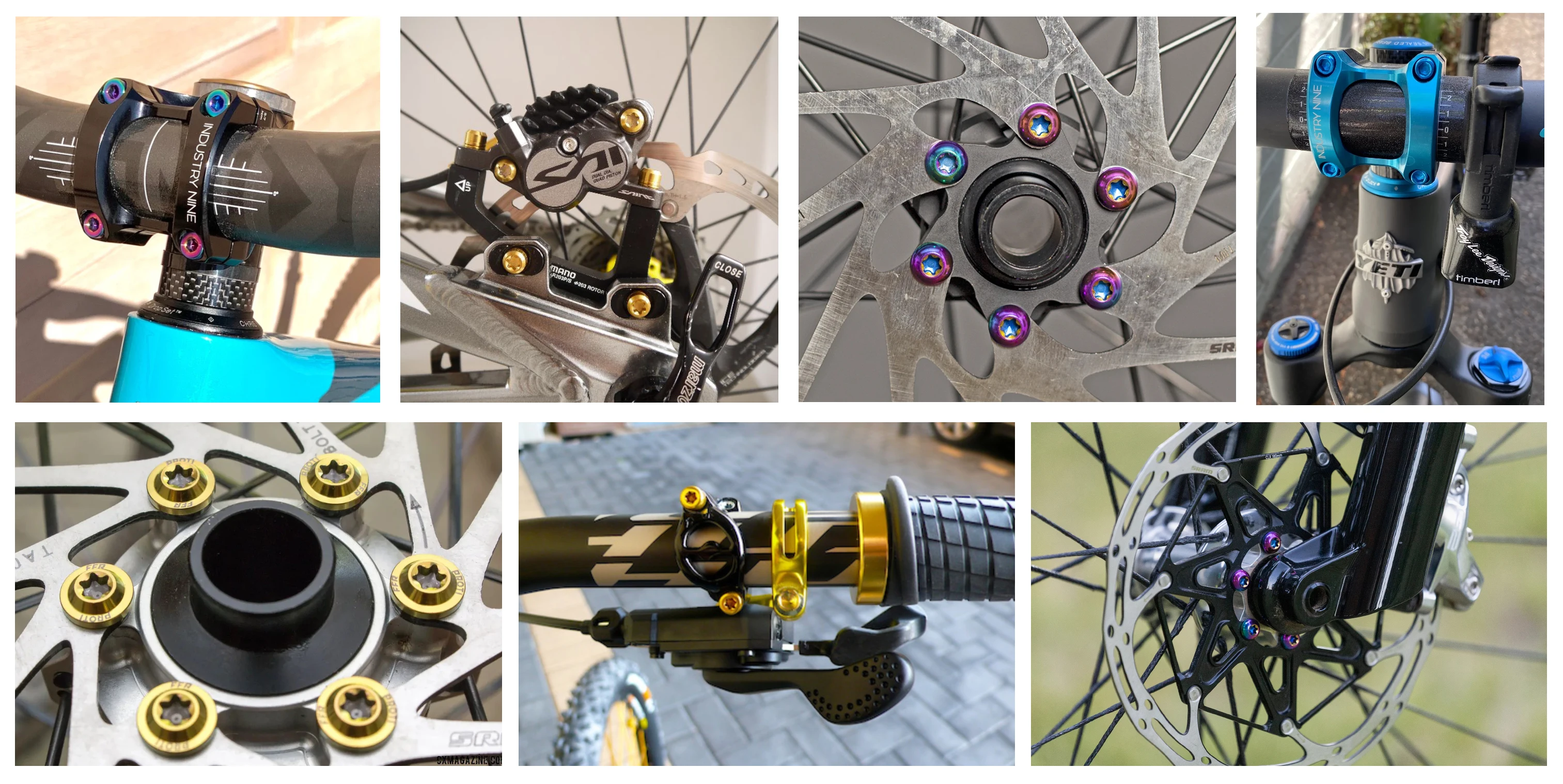 Bst-ti Titanium Plain Concave And Convex Brake Split Washers Fender ...