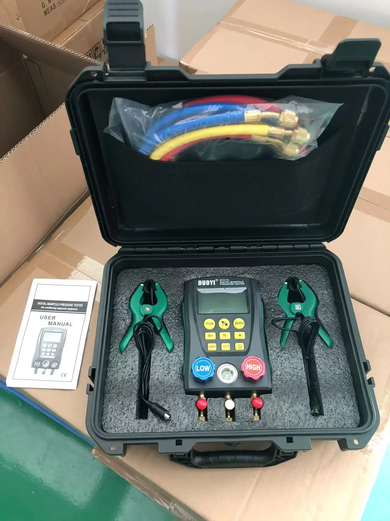 Dy517a Digital Manifold Gauge Refrigeration Testing Vacuum Pressure ...