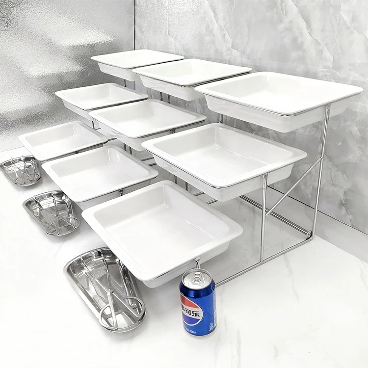 Huadison Factory Direct 3-Tier Ceramic Food Risers Serving Trays for ...