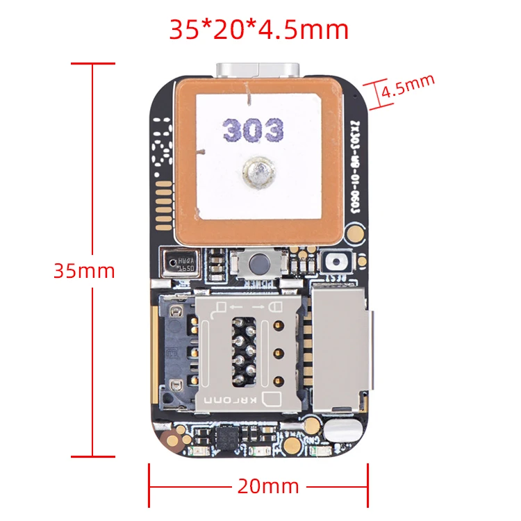ZX303 Mini GPS Tracker: Real-Time Tracking, SOS, Voice Recording for ...
