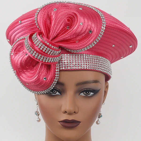 Alibaba.com: Ribbon Satin Red Wide Brim Lady Top Hat, Elegant Formal ...