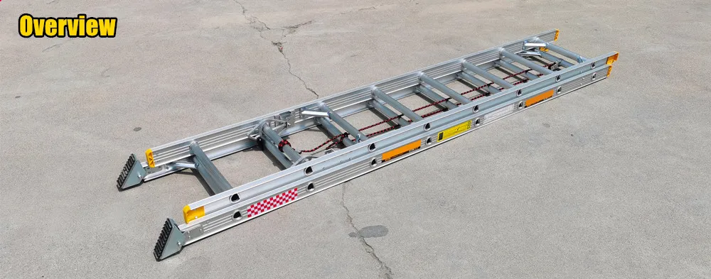 Aluminum Telescopic Extension Ladder - Fire Escape & Emergency