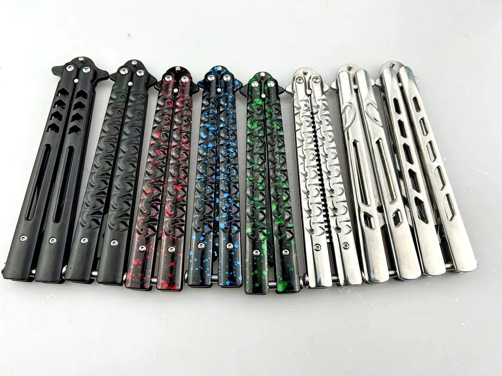 Portable Folding butterfly Training Knife Stainless Steel Pocket ...