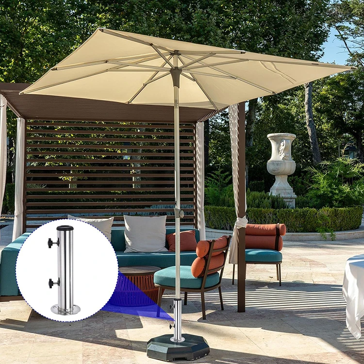 Jh-mech Stainless Steel Umbrella Stand Base - Durable & Stylish
