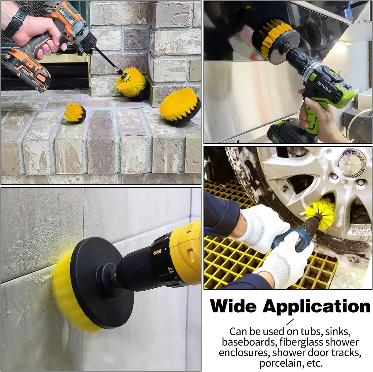 Zhenda Popular Drill Polishing Sponge Kit 12 Piece Drill Cleaning Kit ...