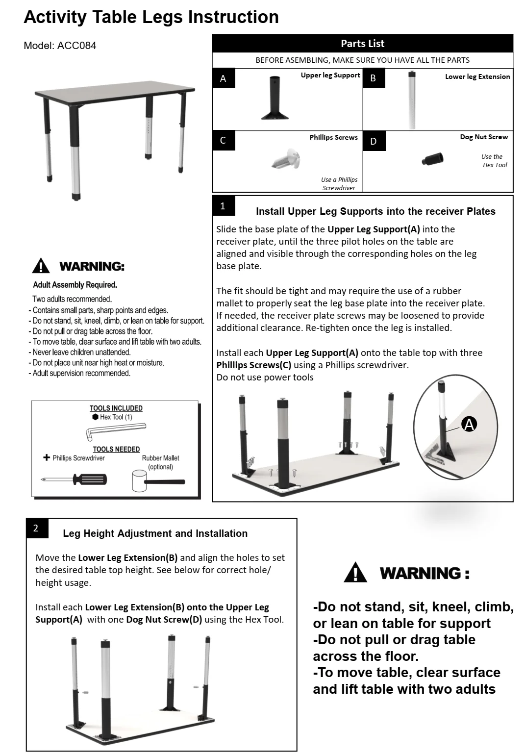 Oval Tube Height Adjustable Table Leg for School Table| Alibaba.com
