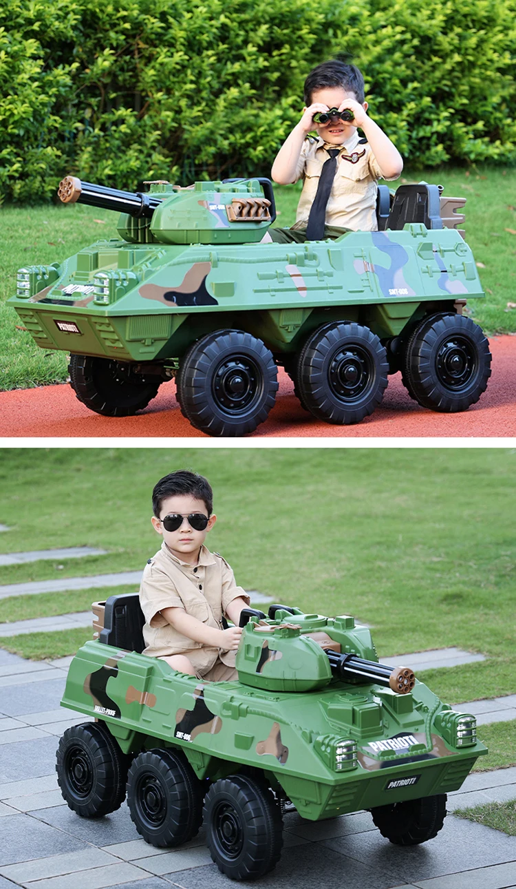 Kids Electric Ride Rechargeable Toy Car Baby Toy Tank Car With Remote ...