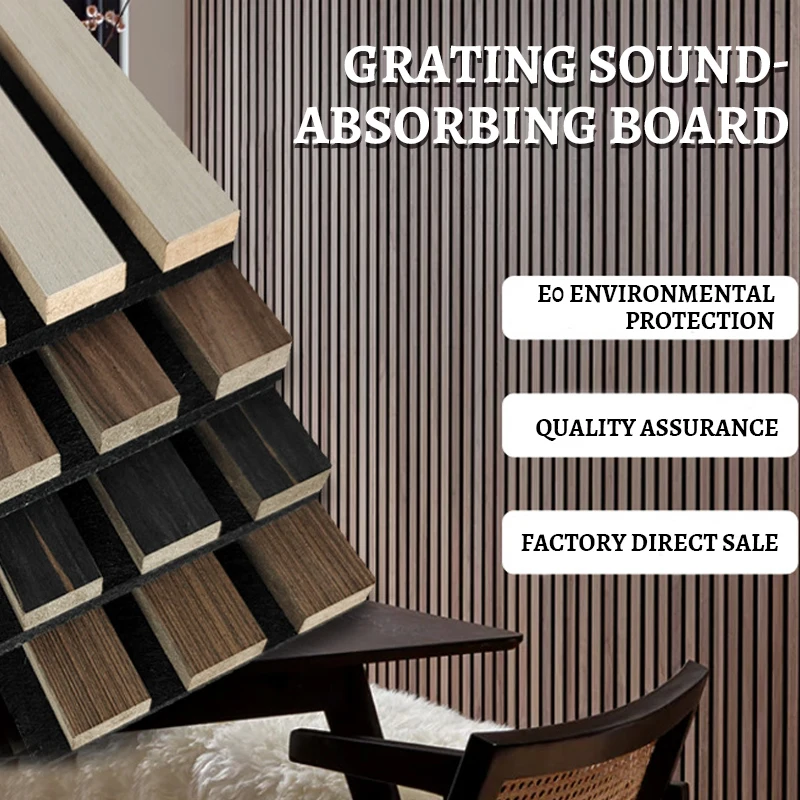 Luxury Wooden Slat Wall Panel Soundproof Decoration - Buy Reduce Sound ...