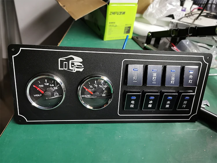 Rv Motorhome Switch Button Modification Control Panel Switch With Text ...