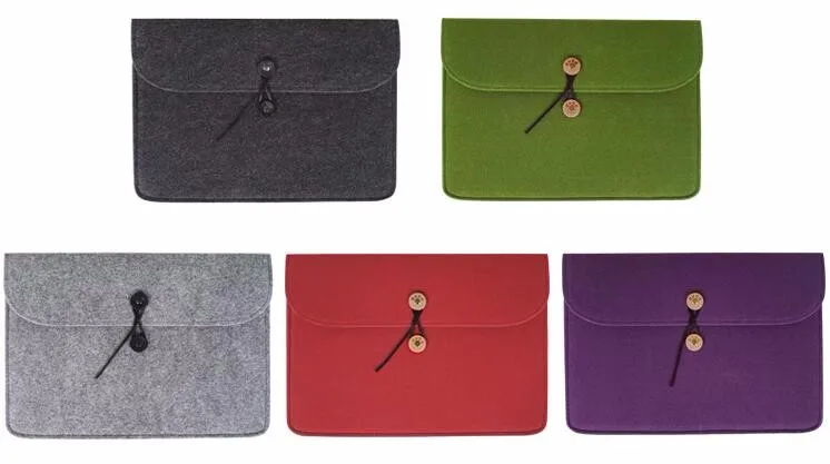 Felt Document Carrier File Folder Bag With Fastener Colorful Folding ...
