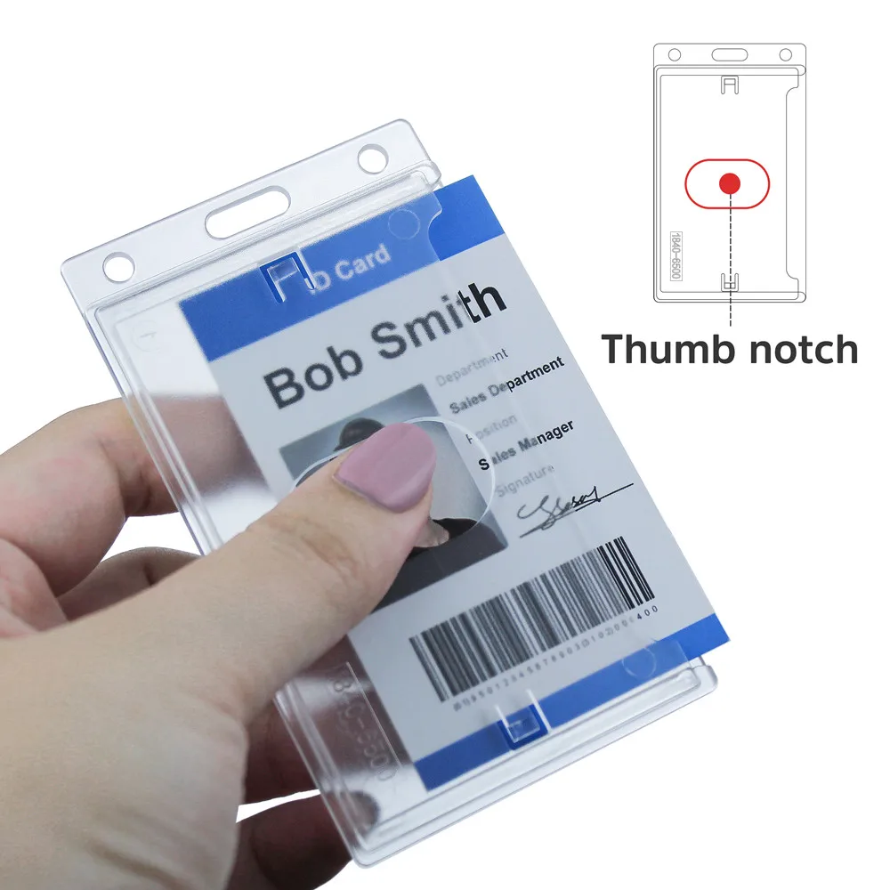 High Quality Vertical Hard Plastic Id Card Holders Rigid Plastic Card ...