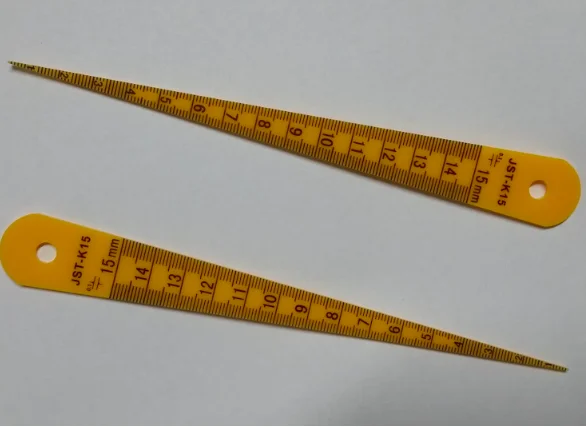 1-15mm Taper Gauge Plastic Wedge Gauge Ruler Feeler Gauge