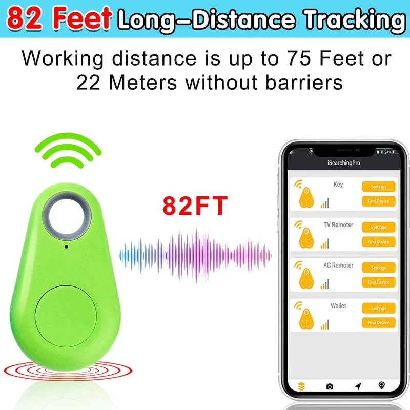 Smart Key Finder Locator for Kids & Pets - Anti-Lost Collar