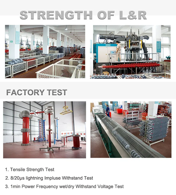 IEC 60099-4 Standard 11kv Distribution Line MOA Arrester