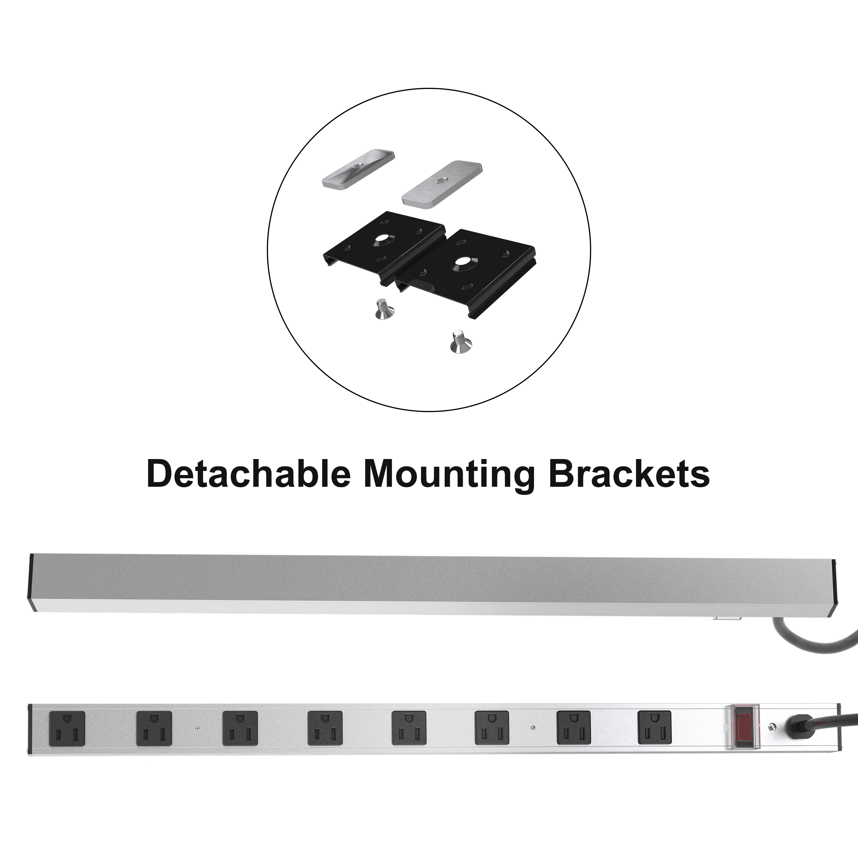 Power Distribution Units (pdu)19" 8 Ways Us Type Outlets Pdu With Three ...
