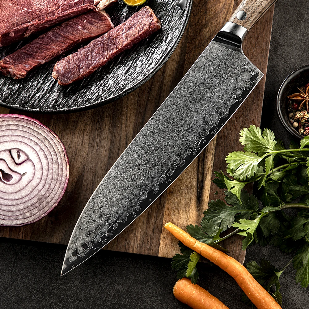 Japan Imported AICHI AUS10 67 Layers Damascus Steel Knives