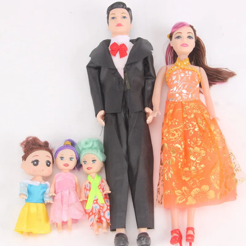 Dropshipping 30cm Family Doll Set Boys Mother Father Girl Spread Their ...