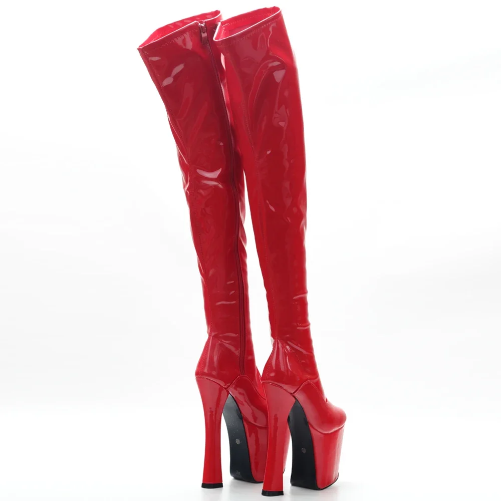 Sexy 20cm /8 Inch High Heel Over the Knee Stiefel Boots Women Platform ...