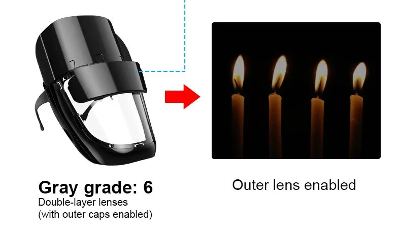 Auto Darkening Weld Helmet Heat-resistant Protective Eyes Face Shield ...