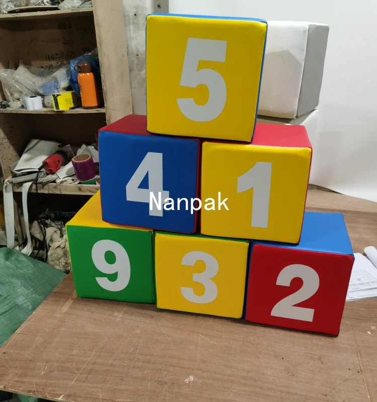 Safe and Fun: 15*15cm Kids Soft Play Cube - Gentle Foam Blocks